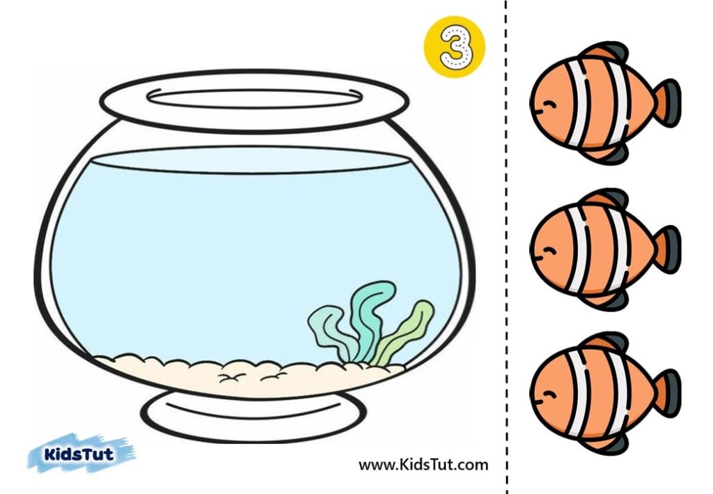 Easy Cut and Paste Counting Activity for Kids - KidsTut