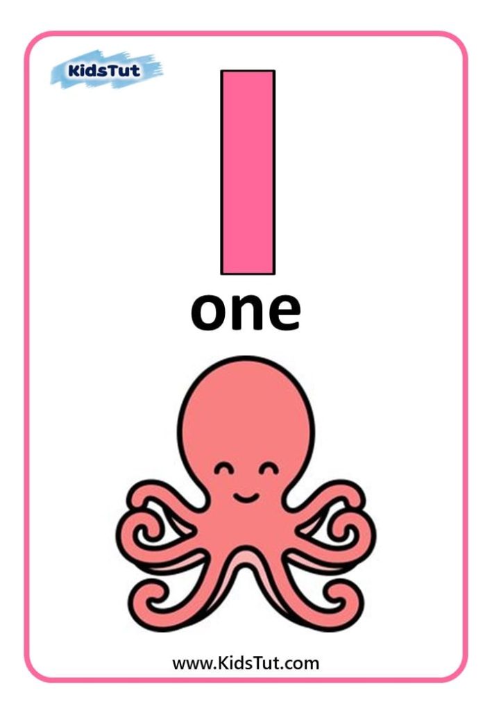 Free Printable Number Flashcards for kids - KidsTut