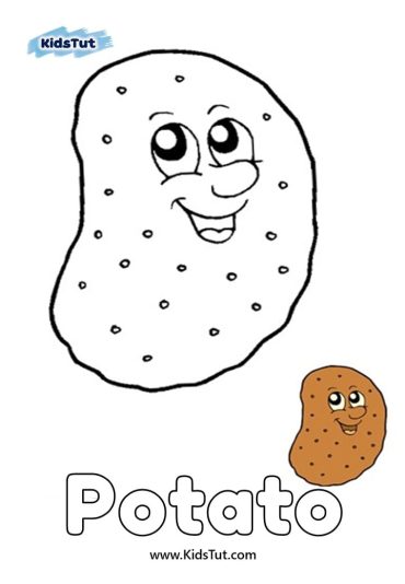 Free Printable Vegetable coloring pages for kids - KidsTut