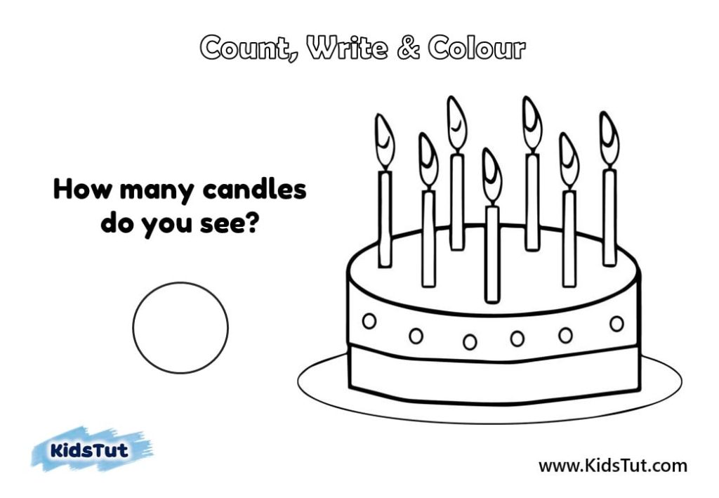 New Count, write and color worksheets for kids - KidsTut