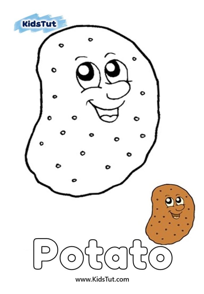 Free Printable Vegetable coloring pages for kids - KidsTut