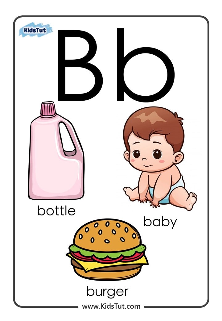 Easy ‘B’ Words with Simple Examples for Kids - KidsTut