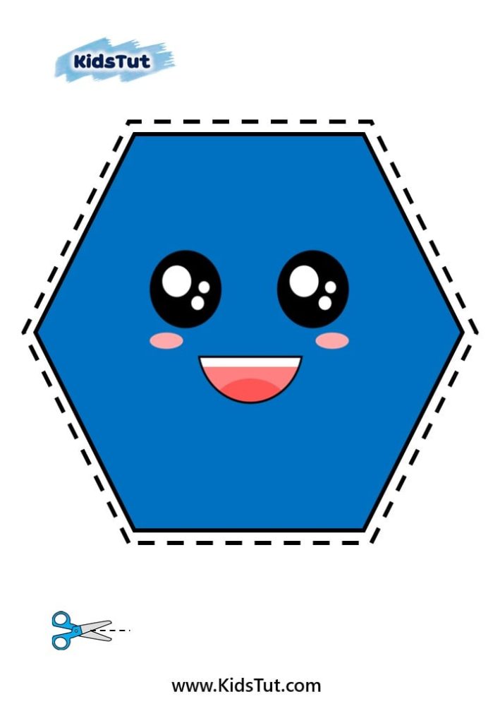 Easy Shape-cutting worksheets for kids - KidsTut