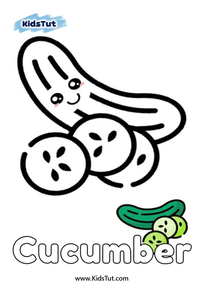 Free Printable Vegetable coloring pages for kids - KidsTut