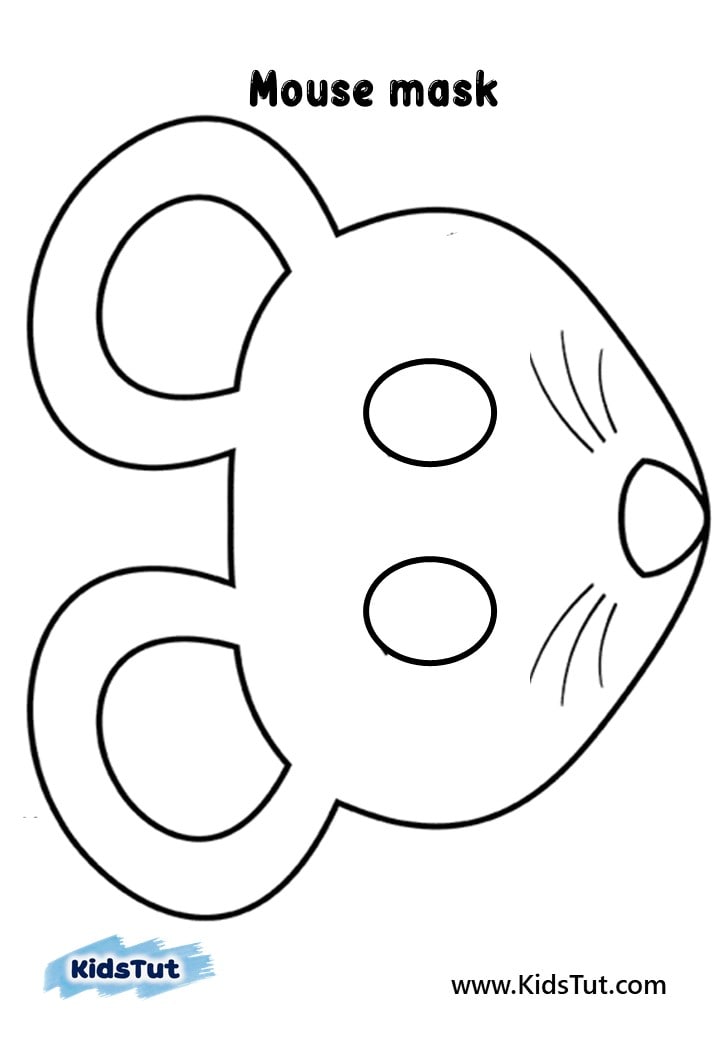 Free Cute Animal Face Mask Templates for kids - KidsTut