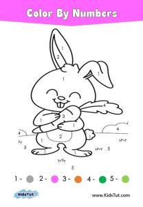 Cute and Easy Color-by-Numbers Sheets for kids - KidsTut