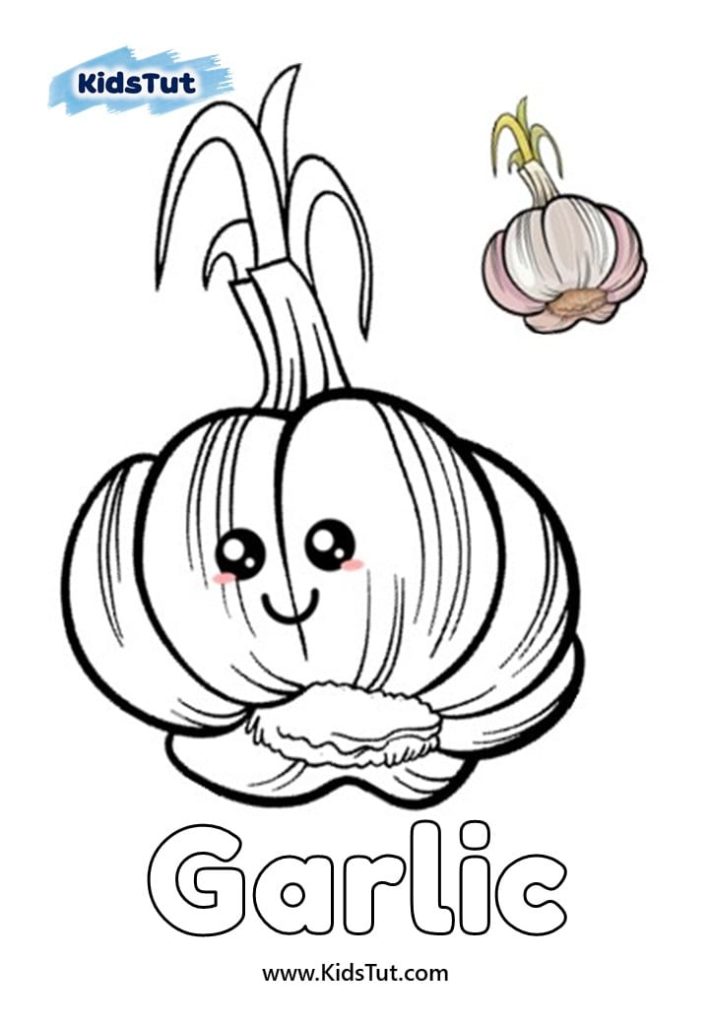 Free Printable Vegetable coloring pages for kids - KidsTut