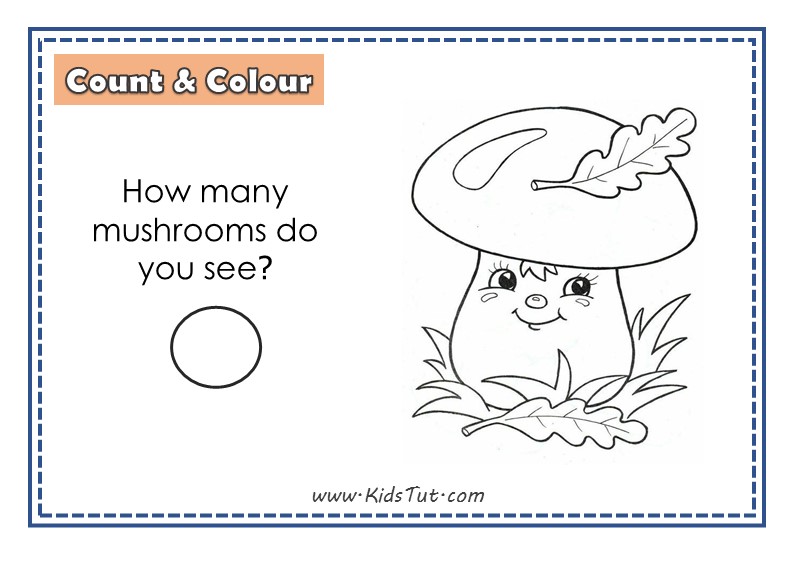 Counting with coloring fun worksheets for kids – KidsTut