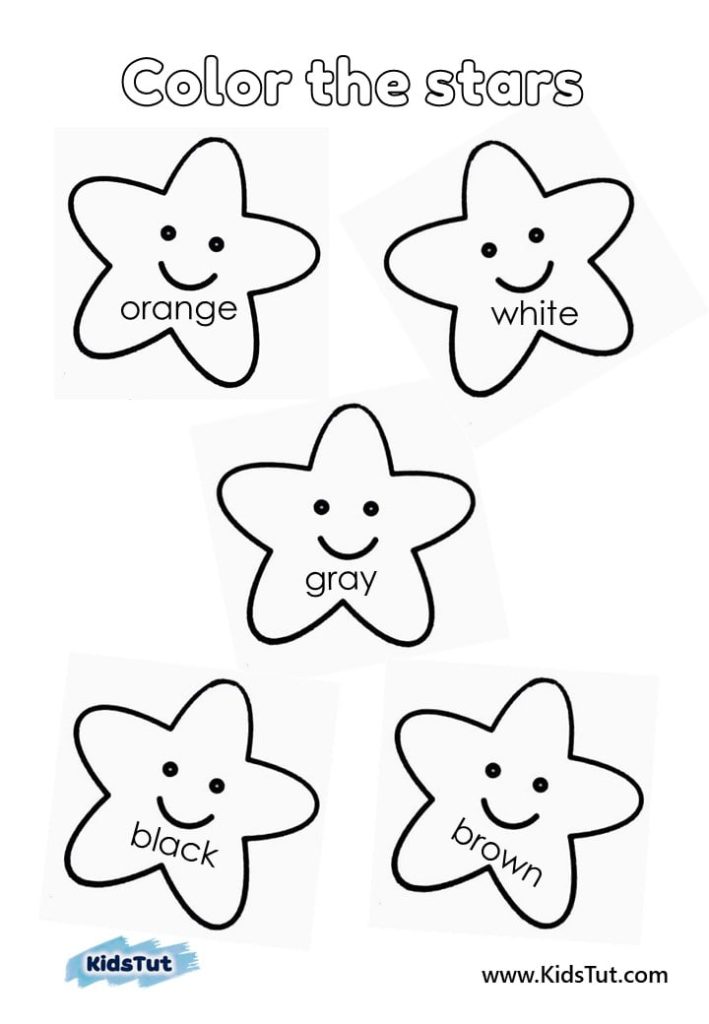 Fun and Easy Learning colors worksheets for kids - KidsTut