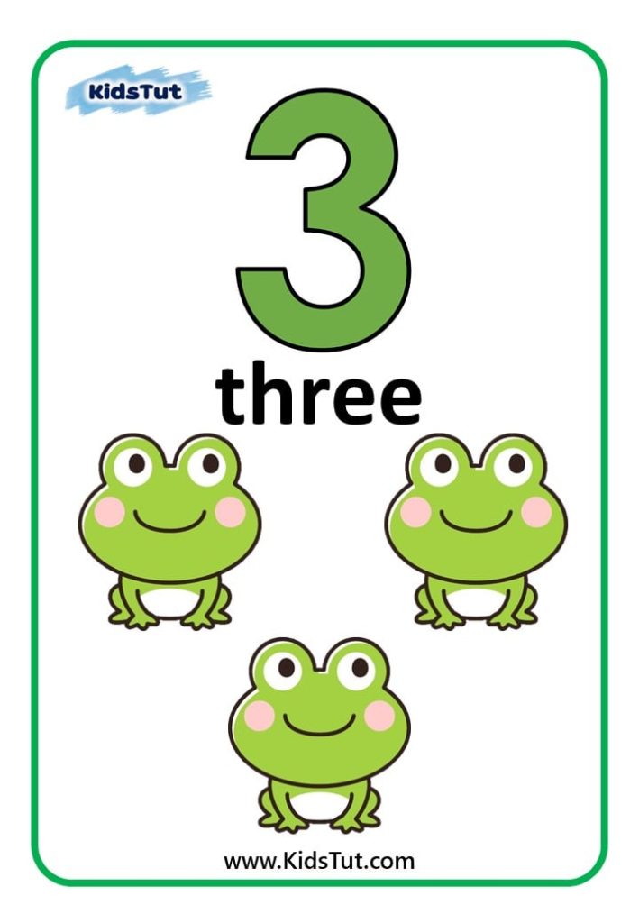 Free Printable Number Flashcards for kids - KidsTut