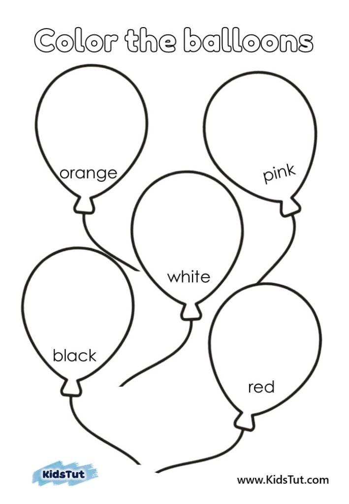 Fun and Easy Learning colors worksheets for kids - KidsTut