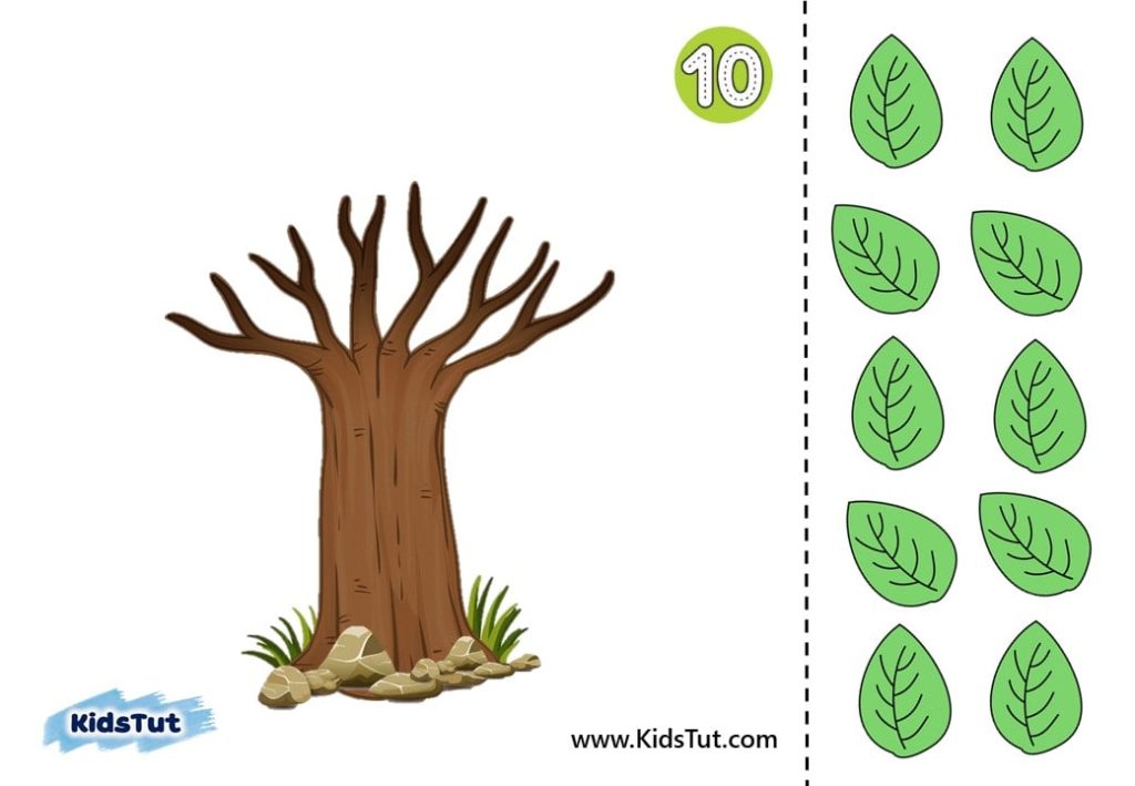 Easy Cut and Paste Counting Activity for Kids - KidsTut