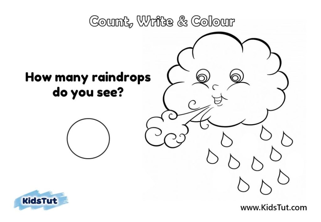 New Count, write and color worksheets for kids - KidsTut