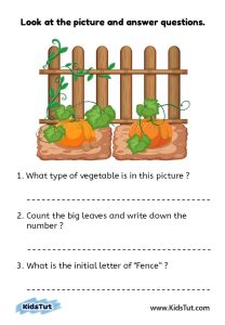 Easy Look at the picture and answer worksheets - KidsTut