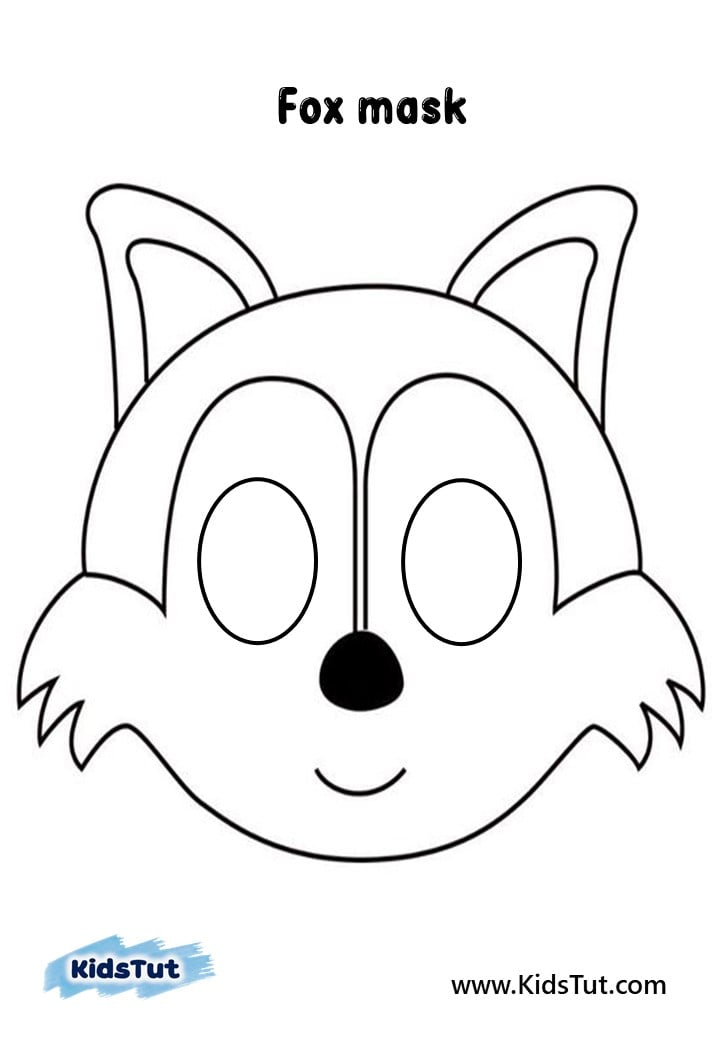 Free Cute Animal Face Mask Templates for kids - KidsTut