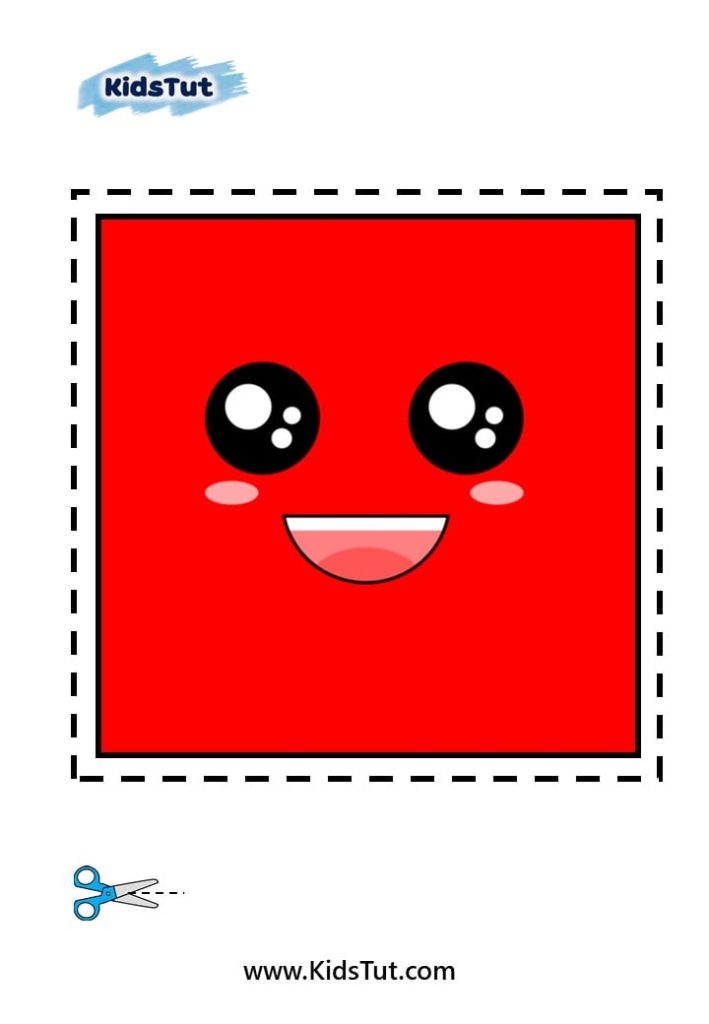 Easy Shape-cutting worksheets for kids - KidsTut