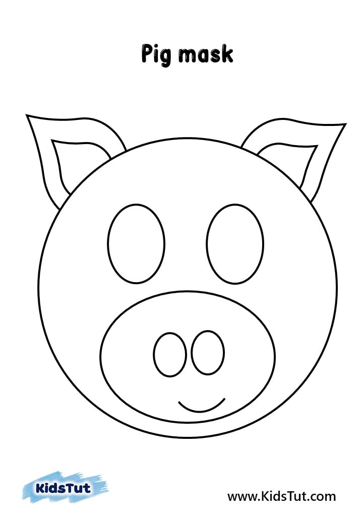 Free Cute Animal Face Mask Templates for kids - KidsTut