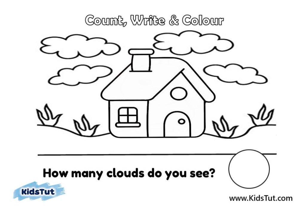 New Count, write and color worksheets for kids - KidsTut