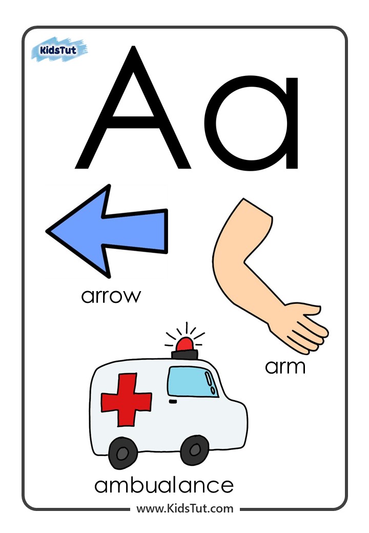 Simple ‘A’ Words for Kids: Printable Worksheets - KidsTut