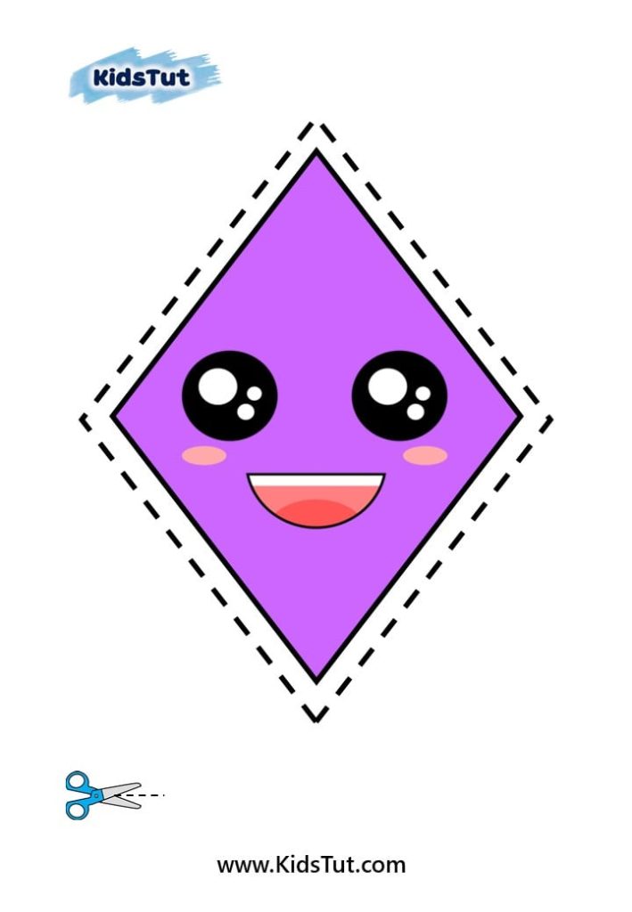 Easy Shape-cutting worksheets for kids - KidsTut