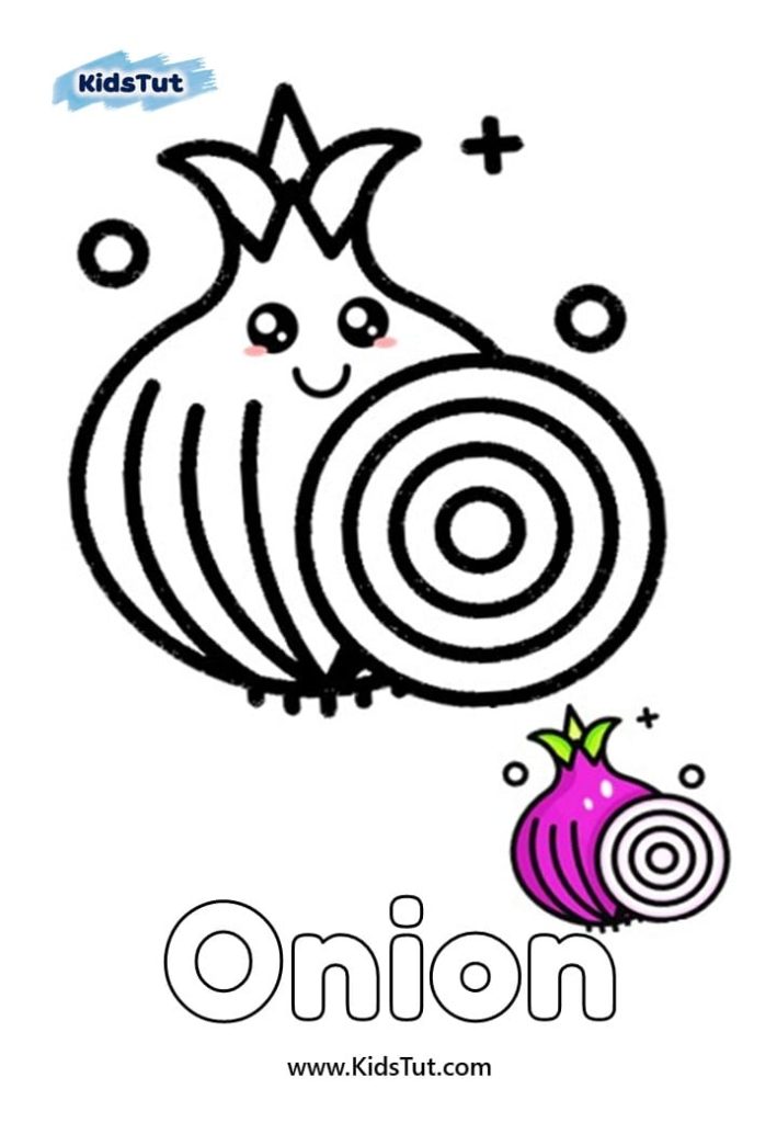 Free Printable Vegetable coloring pages for kids - KidsTut