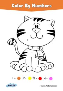 Cute and Easy Color-by-Numbers Sheets for kids - KidsTut