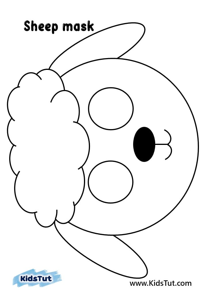 Free Cute Animal Face Mask Templates for kids - KidsTut