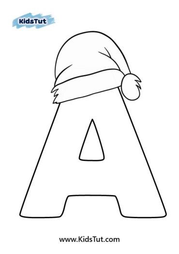 Amazing Christmas Letters coloring pages for kids - KidsTut