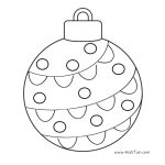 Wonderful Christmas ornaments coloring pages for kids - KidsTut