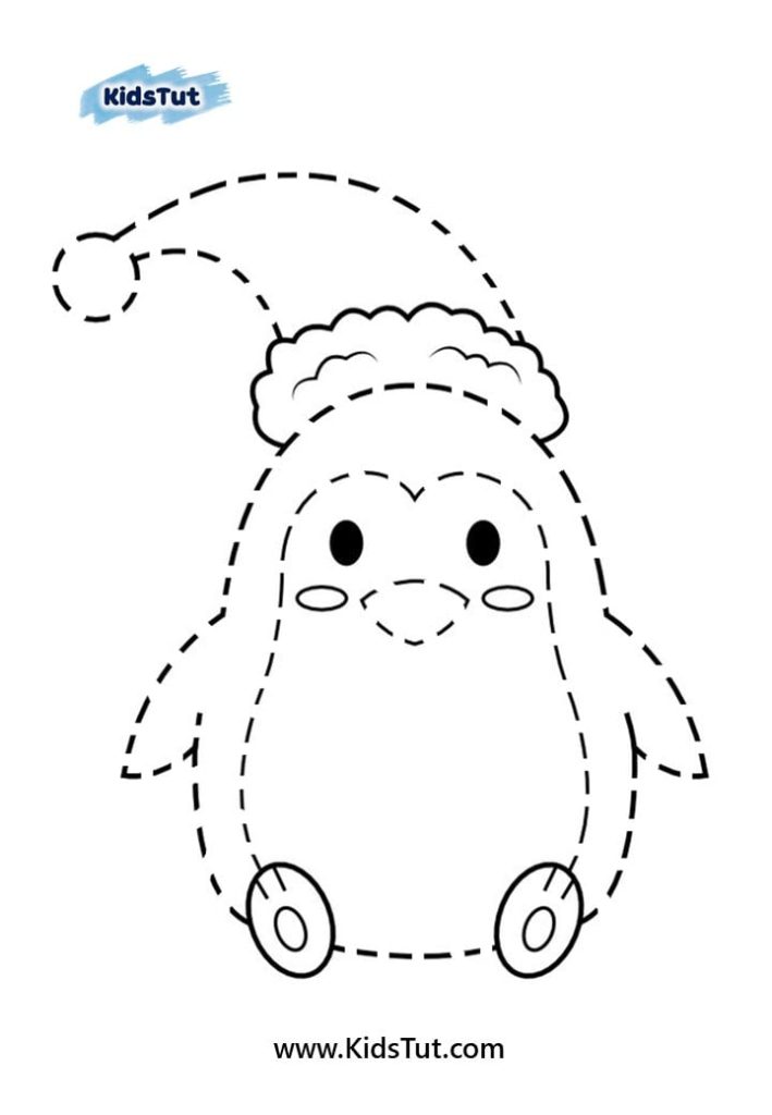 Easy and fun Christmas tracing worksheets for kids - KidsTut