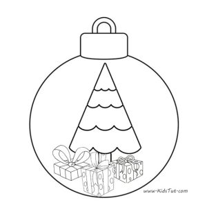 Wonderful Christmas ornaments coloring pages for kids - KidsTut