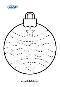 Free Christmas Ornaments Tracing time for Kids - KidsTut