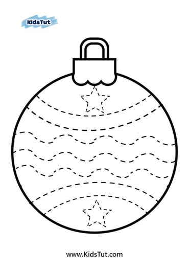 Free Christmas Ornaments Tracing time for Kids - KidsTut