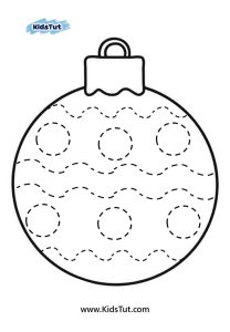 Free Christmas Ornaments Tracing time for Kids - KidsTut