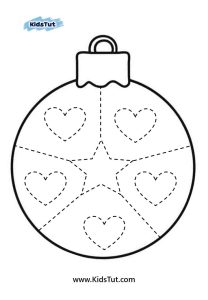 Free Christmas Ornaments Tracing time for Kids - KidsTut