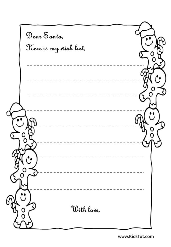 Letter to Santa: Simple Letter Templates for Kids - KidsTut