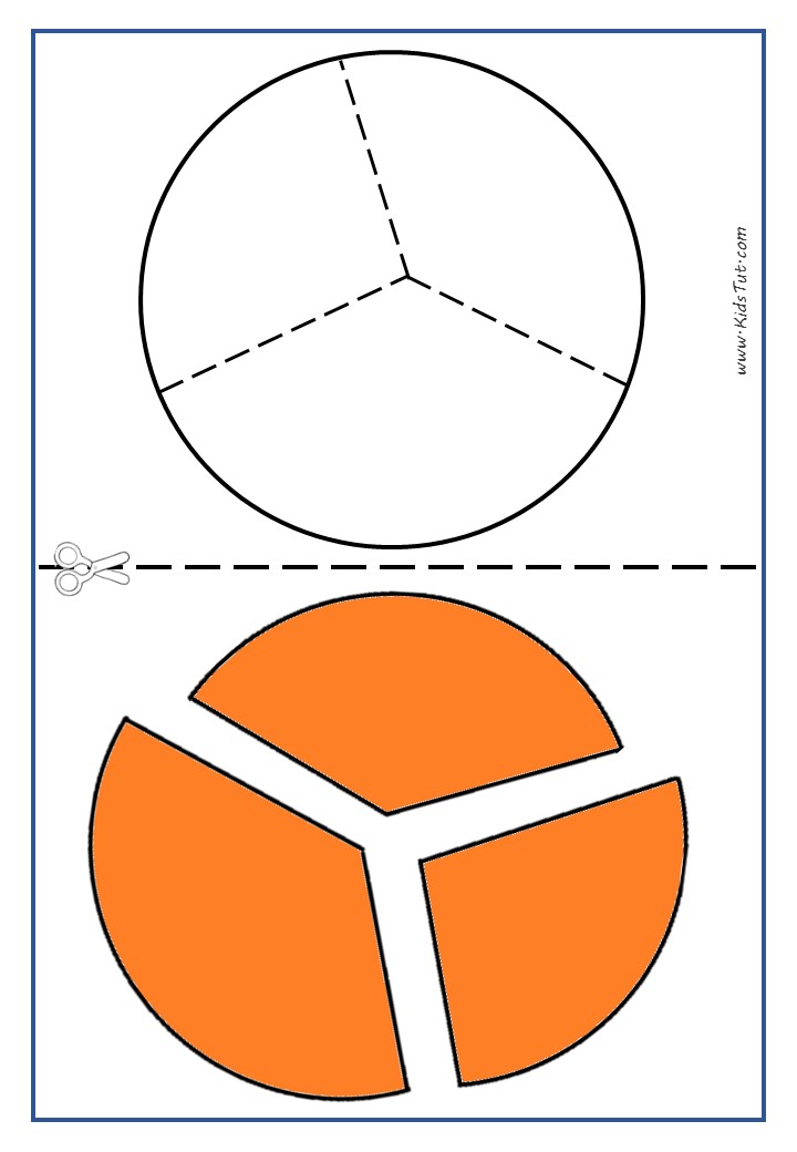Cut and Paste 2D shapes activity sheets for kids - KidsTut
