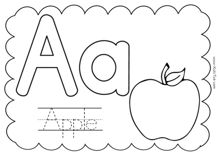 Free Printable ABC Alphabet coloring book for kids - KidsTut
