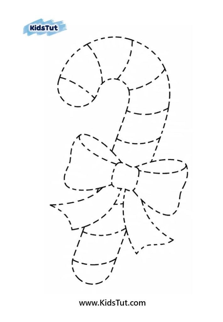 Easy and fun Christmas tracing worksheets for kids - KidsTut
