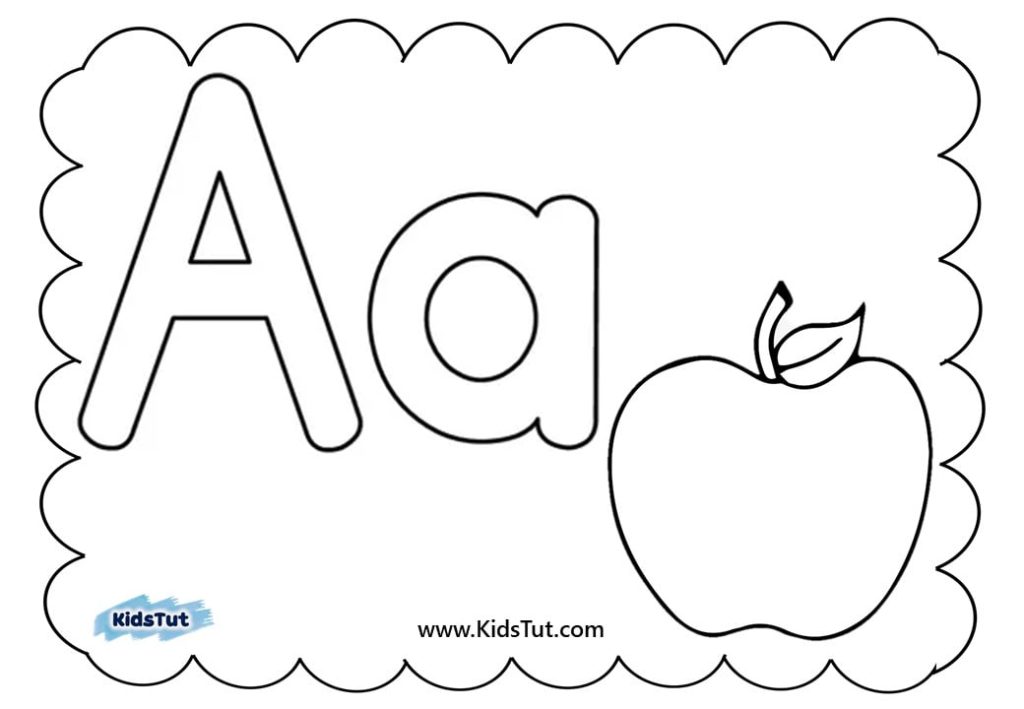 Free Printable Alphabet coloring book for kids - KidsTut
