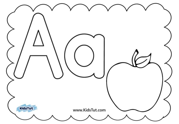 Free Printable Alphabet coloring book for kids - KidsTut