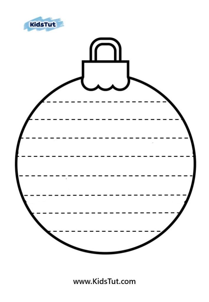 Free Christmas Ornaments Tracing time for Kids - KidsTut