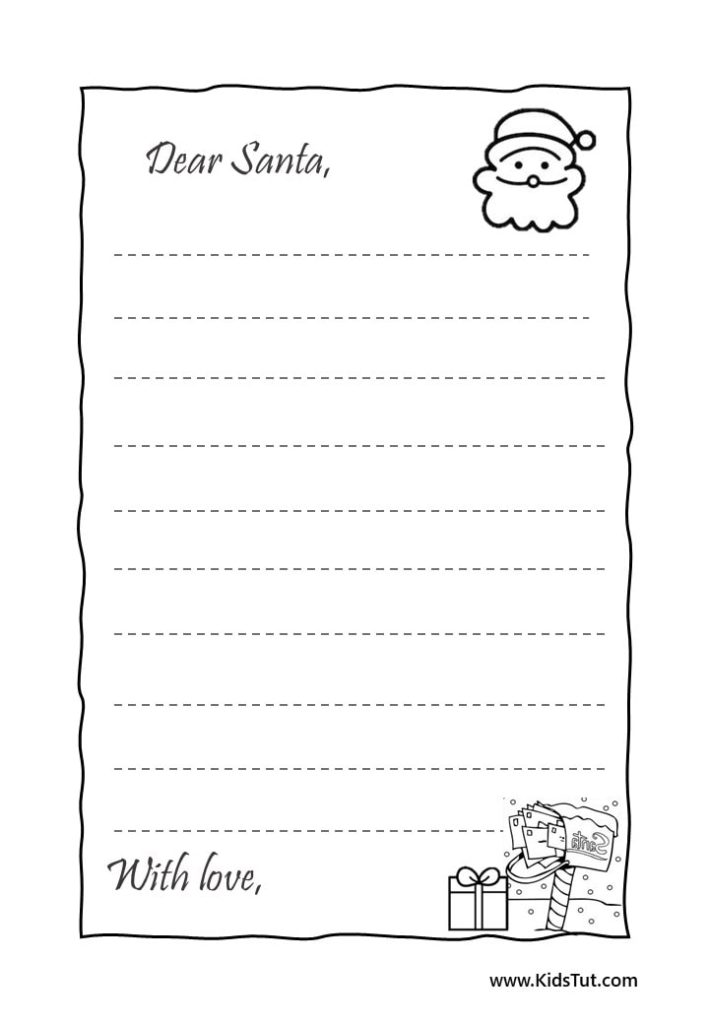 Letter to Santa: Simple Letter Templates for Kids - KidsTut