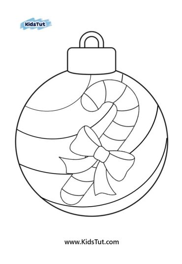 Free Christmas Ornaments coloring pages for kids - KidsTut