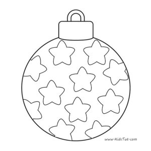 Wonderful Christmas ornaments coloring pages for kids - KidsTut