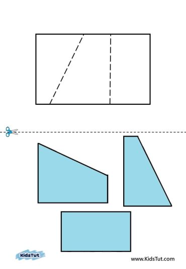 Free Cut and Paste 2D shapes activity for kids - KidsTut