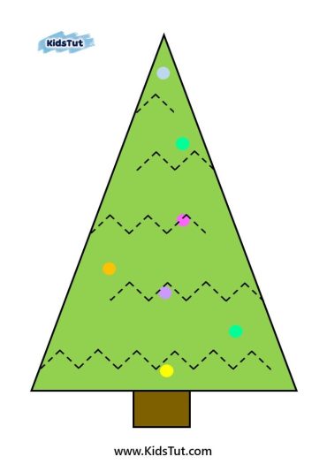 New Cutting Practice with Christmas Tree for kids - KidsTut