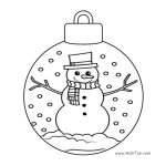 Wonderful Christmas ornaments coloring pages for kids - KidsTut