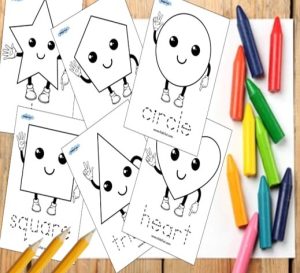 Easy and Cute Shape Coloring Activities for Kids - KidsTut