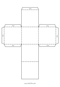 Colorful Printable Paper Dice Templates For Kids - KidsTut